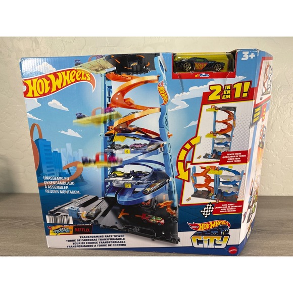 Hot Wheels | Toys | Hot Wheels City Transforming Race Tower Playset New ...